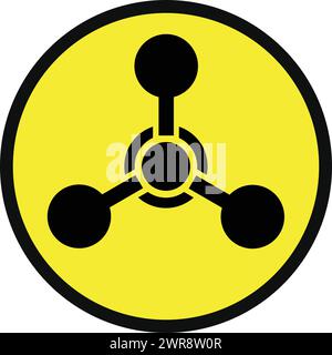 chemical weapon Warning sign. Hazard symbols. . Template for your ...