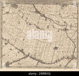 Map of the Delfland Water Board, 'T Hooge Heemraedschap van Delftlant ...