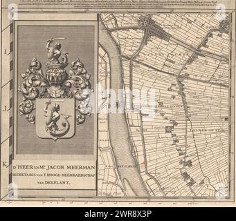 Map of the Delfland Water Board, Share in the middle, Floris ...