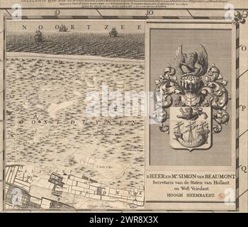 Map of the Delfland Water Board, 'T Hooge Heemraedschap van Delftlant ...