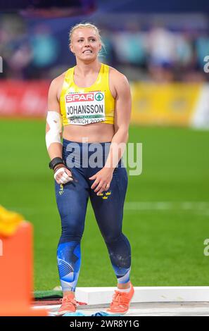 Axelina Johansson. Shot Put. European Championships Munich 2022 Stock ...