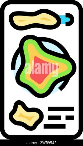 heatmap ux ui design line icon vector illustration Stock Vector Image ...