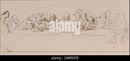 Rembrandt The Last Supper, after Leonardo da Vinci Stock Photo - Alamy