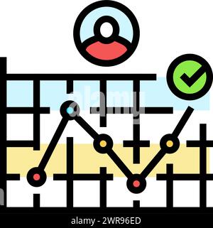 user journey map ux ui design line icon vector illustration Stock Vector Image & Art - Alamy