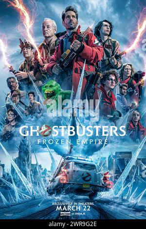 Ghostbusters Frozen Empire film poster Stock Photo - Alamy