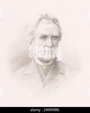Portrait of Pieter de Decker, Auguste Danse, 1891 print paper etching ...