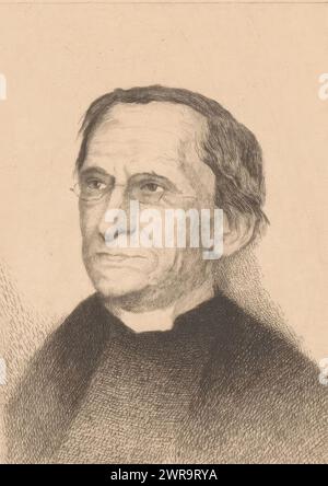 Portrait of Charles de Harlez, print maker: Auguste Danse, (signed by ...