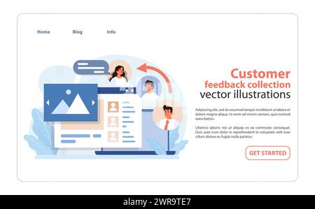 Customer Feedback Collection. An illustrative representation of ...