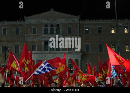 Athens, Greece. 11th Mar, 2024. Athens, Greece, March 11, 2024. Members ...