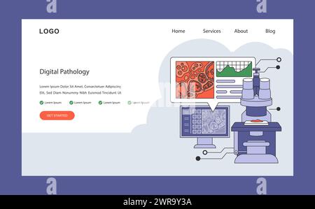 Digital Pathology concept. Transforming tissue analysis with high ...