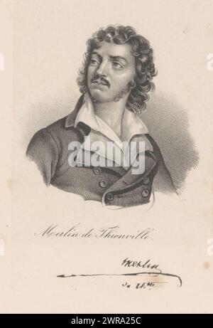 Portrait of Antoine Christophe Merlin, Merlin de Thionville (title on ...