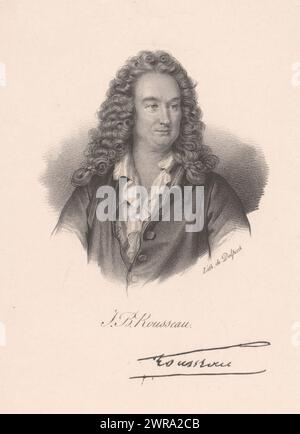 Portrait of Jean-Baptiste Rousseau, Jean-Baptiste Rousseau (title on ...