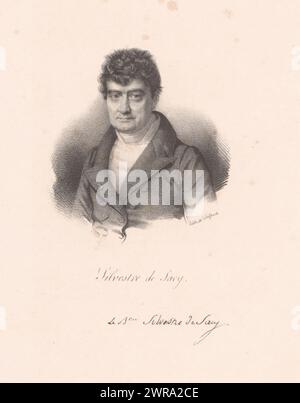 Portrait of Antoine-Isaac Silvestre de Sacy, Silvestre de Sacy (title ...