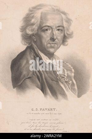 The portrait of *Charles Simon Favart* by Paul Jourdy portrays the ...