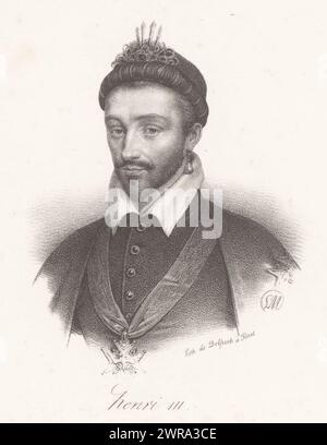 Portrait of Henry III, King of France by Jean Decourt, 1578 Stock Photo ...