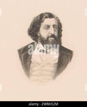 Portrait of Alfred Joseph Naquet, print maker: Louis Le Nain, (signed ...