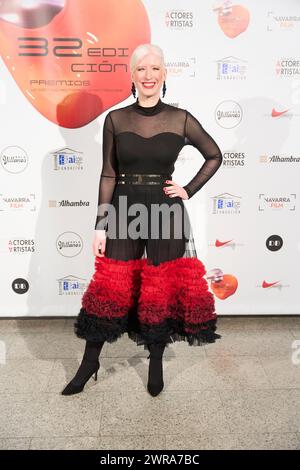 Madrid. Spain. 20240311, Patty Bonet attends 32nd 'Union de Actores y ...
