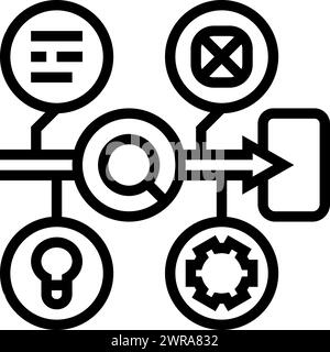 design sprint ux ui line icon vector illustration Stock Vector Image ...