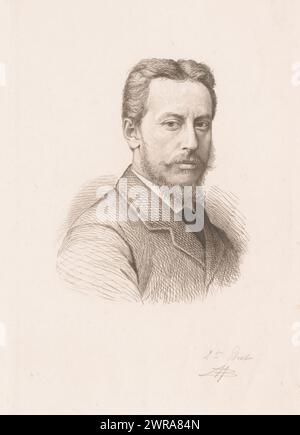 Portrait of Alfred Elsen, print maker: Jean Baptiste Pierre Michiels ...