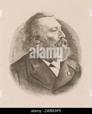 Portrait of Peter Benoit, print, print maker: Willem Philip van der ...