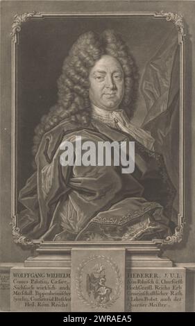 Portrait of Wolfgang Wilhelm Heberer, Bernhard Vogel, after Johann Carl ...