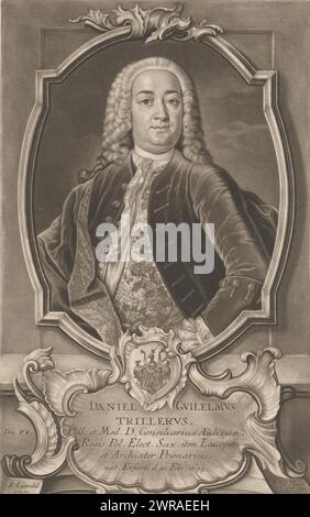 Portrait of Daniel Wilhelm Triller, Johann Georg Mentzel, 1710 - 1743 ...