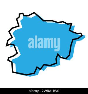 World map with countries outline - lityspeed