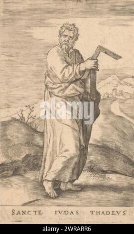 Apostle Judas Thaddeus, S. Judas Thadeus (title on object), Christ ...