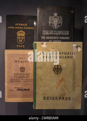 A 'fake' West German passport used by the Stasi on display in the ...