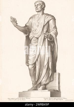Antique statue of Roman Senator after bathing, Etienne Baudet, 1678 ...