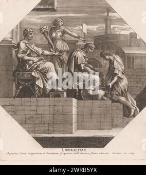 Generosity, Liberalitas (title on object), Les Vertus et les Arts ...