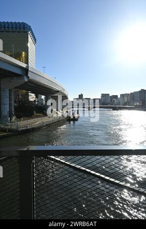 Sumida River Walk Bridge vertical view – Sumida City, Tokyo, Japan – 27 ...