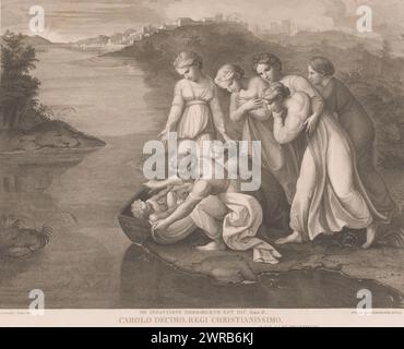 Moses Found by the Pharaoh's Daughter, Raphael Bible (series title ...