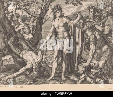 Apollo and Marsyas and the Judgment of Midas: at right Midas with the ...