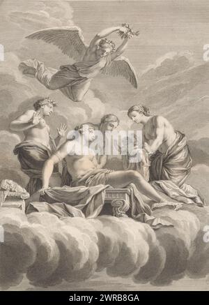 Birth of Venus, Bernard Picart, After C. G. Clingstet, 1700 print Venus ...