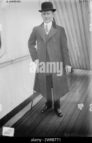 G. Marconi, Photograph shows Italian inventor Guglielmo Marconi (1874 ...