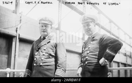 Captain Frank E. Beadnell and Purser R. Edwards of SS CYMRIC Stock ...