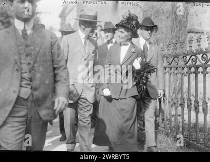 Wilson at Princeton, 10/15, Photograph shows President Woodrow Wilson ...