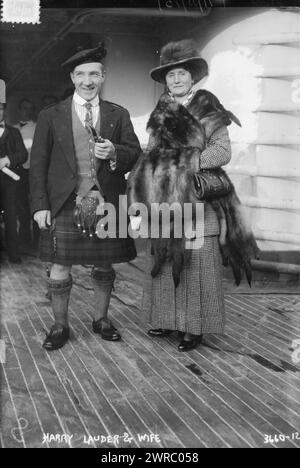 Harry Lauder and wife, Photograph shows Scottish entertainer Harry ...