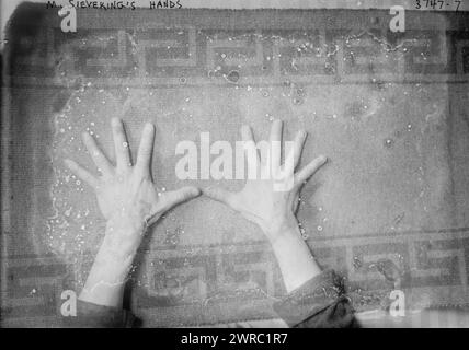 M. Sieveking's hands Stock Photo - Alamy
