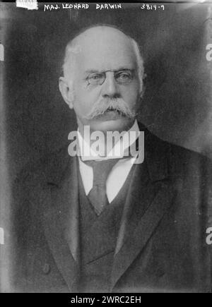 Major LEONARD DARWIN ( 1850 - 1943 ), son of the english naturalist ...