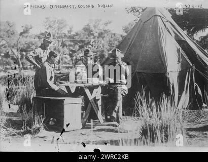 Officers' breakfast, Colonia Dublan Stock Photo - Alamy