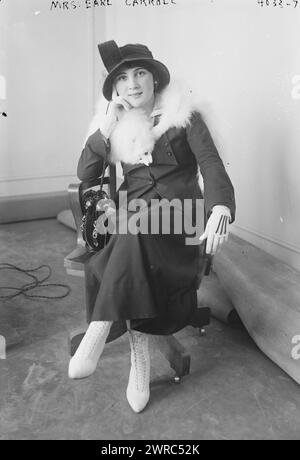 Mrs. Earl Carroll, Photograph shows actress Marcelle Hontabat (1897 ...