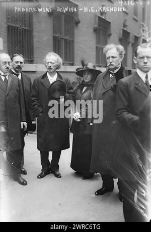 Ignacy Jan and Helena Paderewski in the company of William Adlington ...