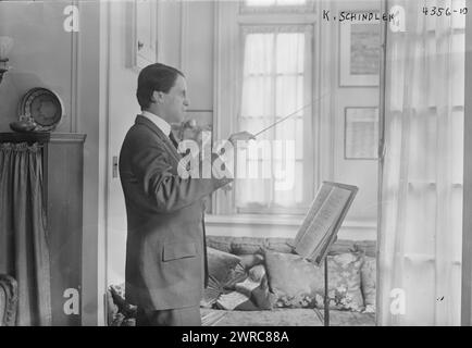 Kurt Schindler, Photograph shows German composer and conductor Kurt ...