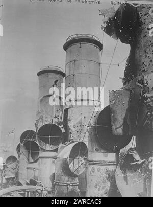 HMS Vindictive an Arrogant class cruiser seen here on 24th April 1918 ...