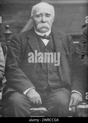 This photograph shows Georges Clemenceau, the French Prime Minister ...