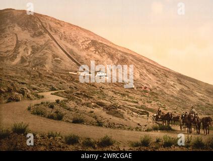Mount Vesuvius, road and railroad, Naples, Italy Stock Photo - Alamy