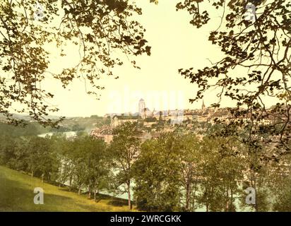 General view of the town, with Kirchenfeld Bridge, as seen from ...