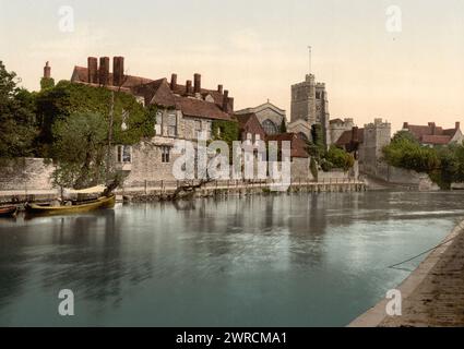 Church, palace and college, Maidstone, England Stock Photo - Alamy